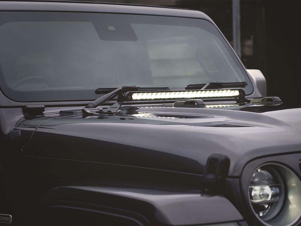 Jeep Wrangler JL (2017+) Hood Mount Kit – Rally.Build