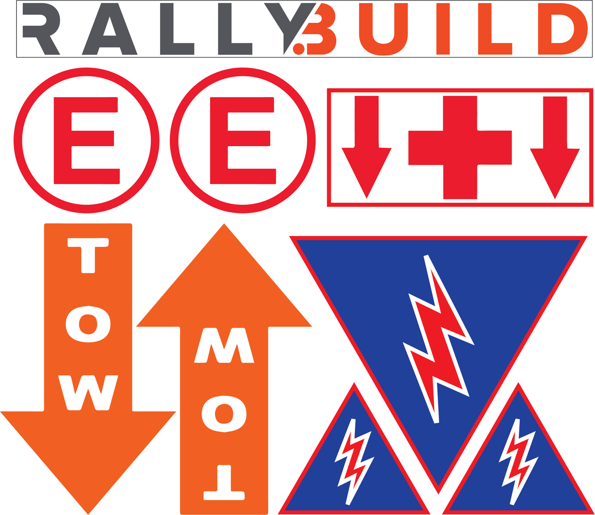 Rally and Race Accessory Vinyl Pack – Rally.Build